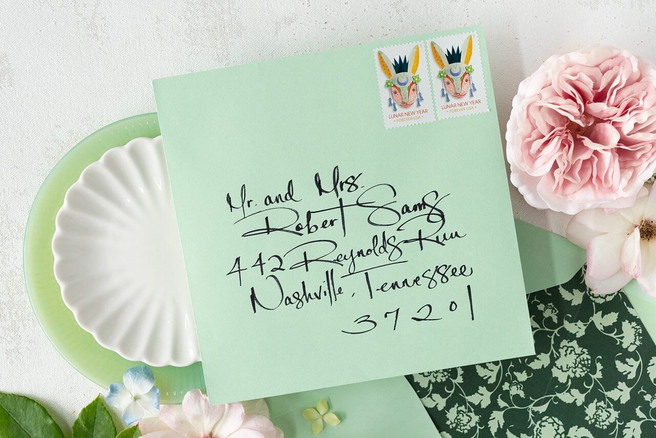 Bold and Chic NYE Wedding | Nashville Calligraphy Studio